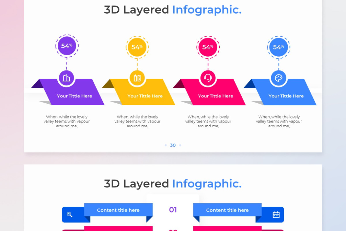 3D Layer PowerPoint Infographic Template | Nulivo Market